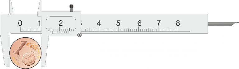 Messschieber Schieblehre Aufbau Funktion Nonius